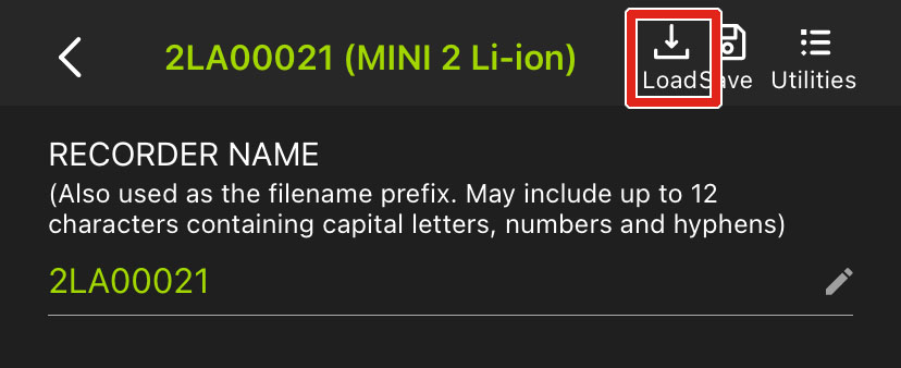 Load a Configuration from the Configuration Library to a Paired Recorder